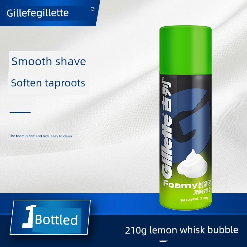 Гель для бритья Gillette с лимонным ароматом, 1 бутылка (210 г) - Долгое свежее ощущение для мужчин