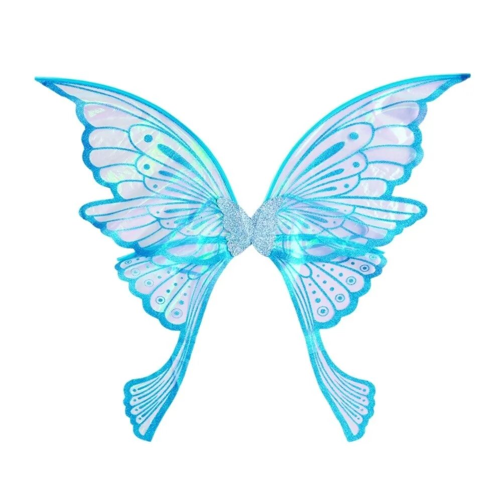 Крылья феи органза синие Синий, Blue