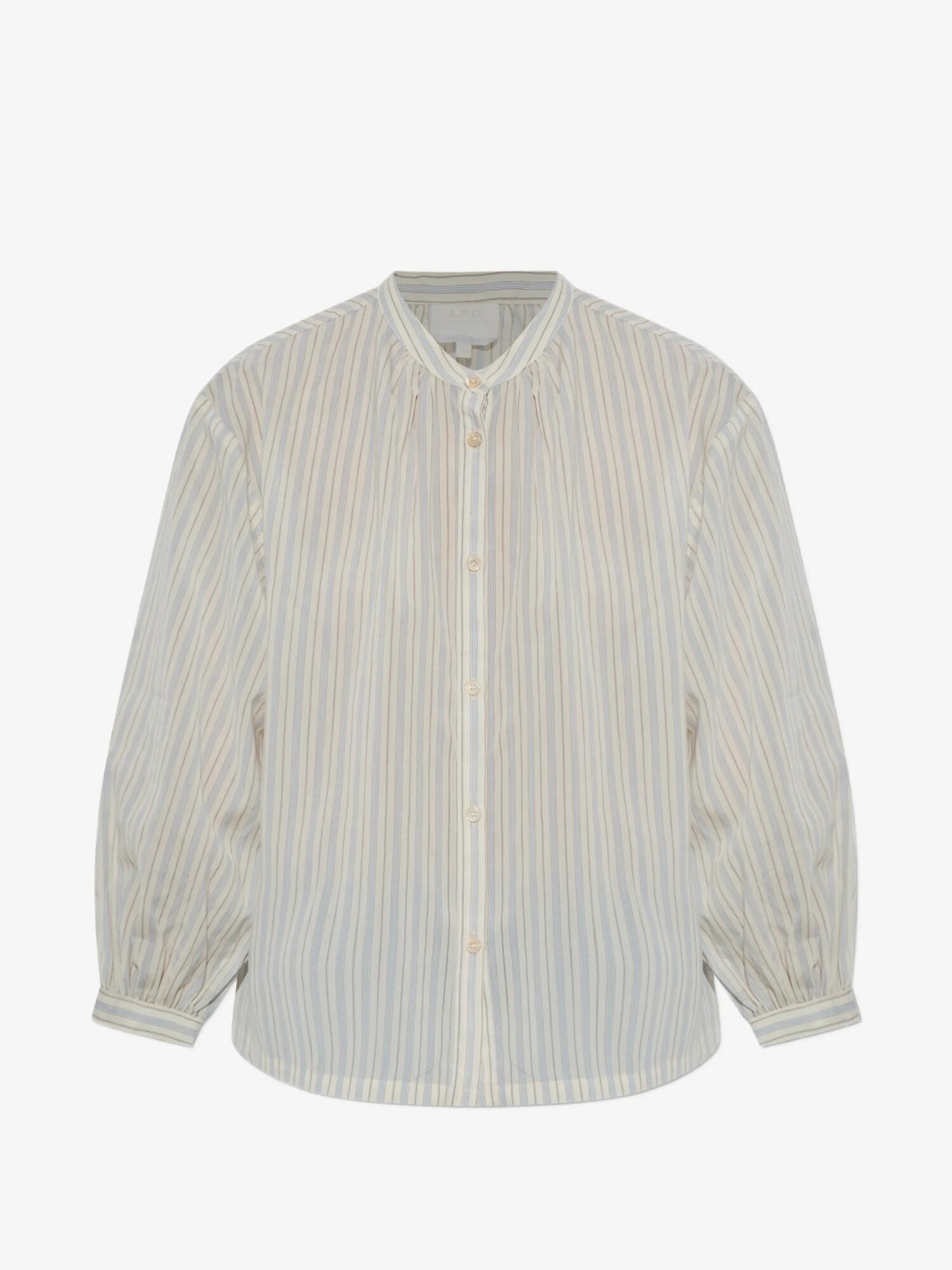 Блуза A.P.C. Ecru stand up collar blouse