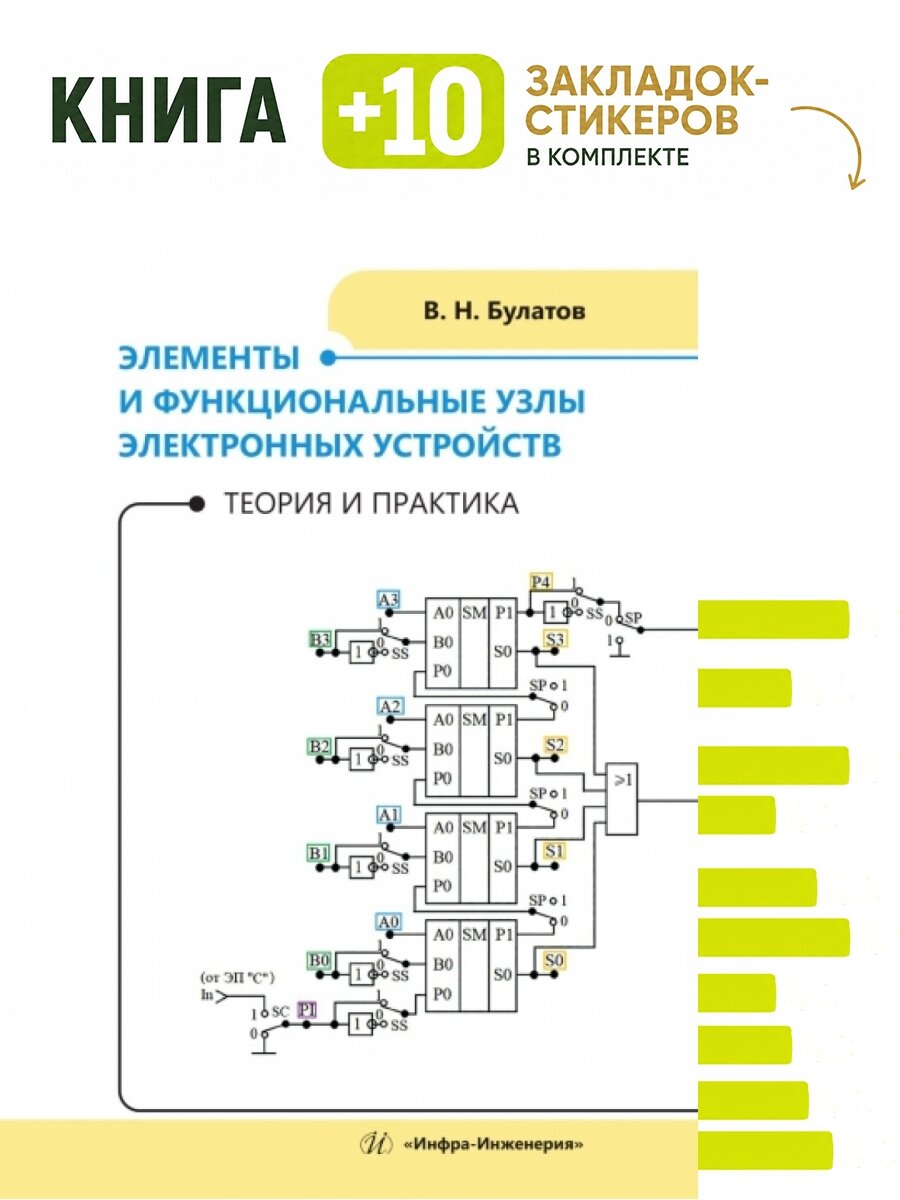 Элементы и функциональные узлы электронных устройств. Теория и практика. Комплект: книга + 10 закладок-стикеров