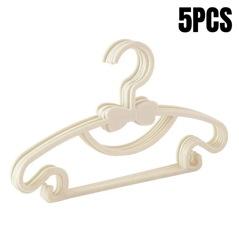 Пластиковые детские вешалки 5-50 шт. Бежевый, White 5PCS