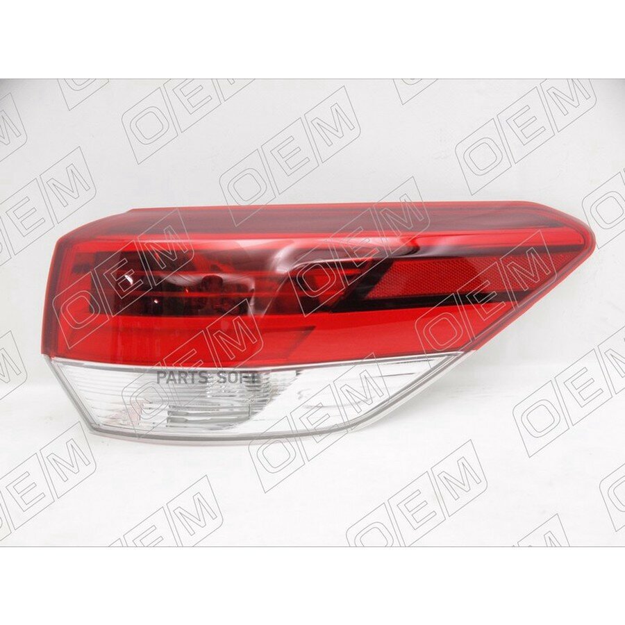 Фонарь правый внешний Toyota Highlander 3 U50 2016 от официального дистрибьютора, OEM, артикул OEM0414FONR