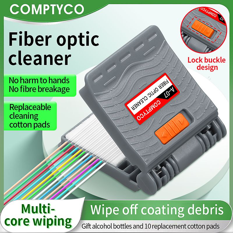 COMPTYCO A-07 приспособление для протирки оптоволокна, FTTH для очистки оптического волокна набор инструментов