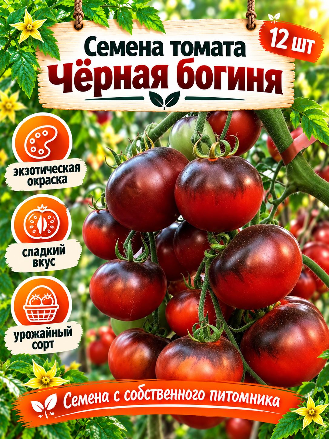 Семена томата Черная богиня