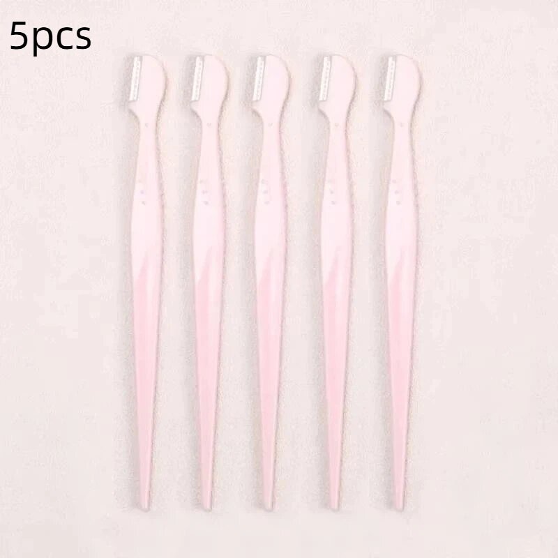 Триммеры для бровей из нержавеющей стали 2/3/5 шт. 5pcs Light pink