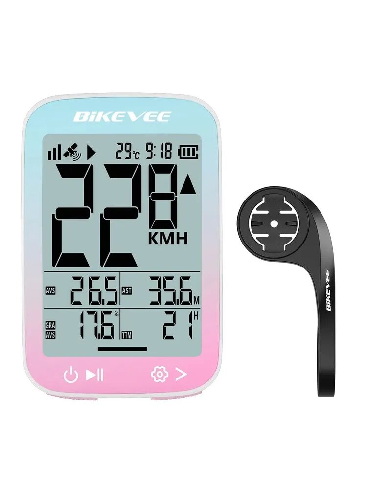 Беспроводной GPS-компьютер для велосипеда, одометр, спидометр MPH KM/H, трекер, ЖК-дисплей с подсветкой