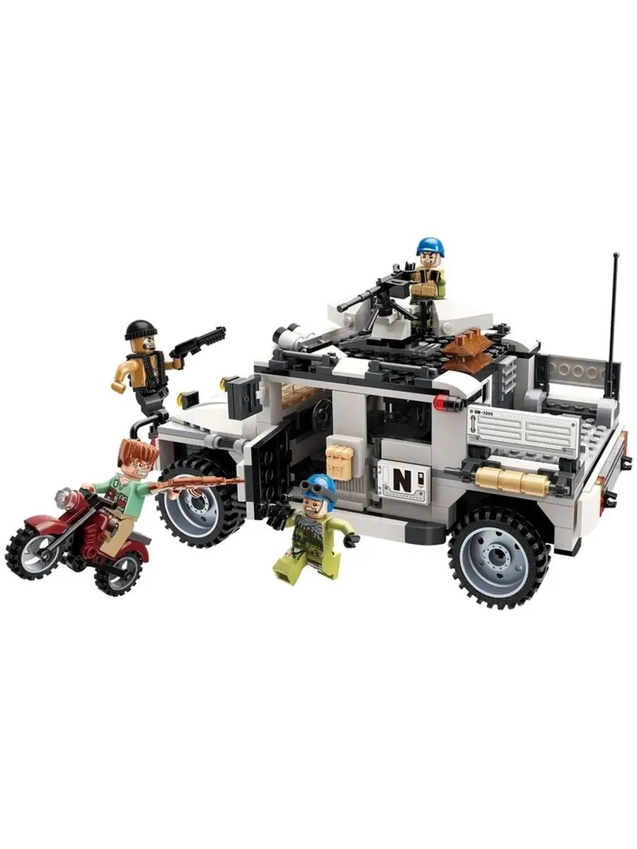 Конструктор Qman 3205 Hummer Counterattack (452 детали) 3205 мир захватывающих спецопераций