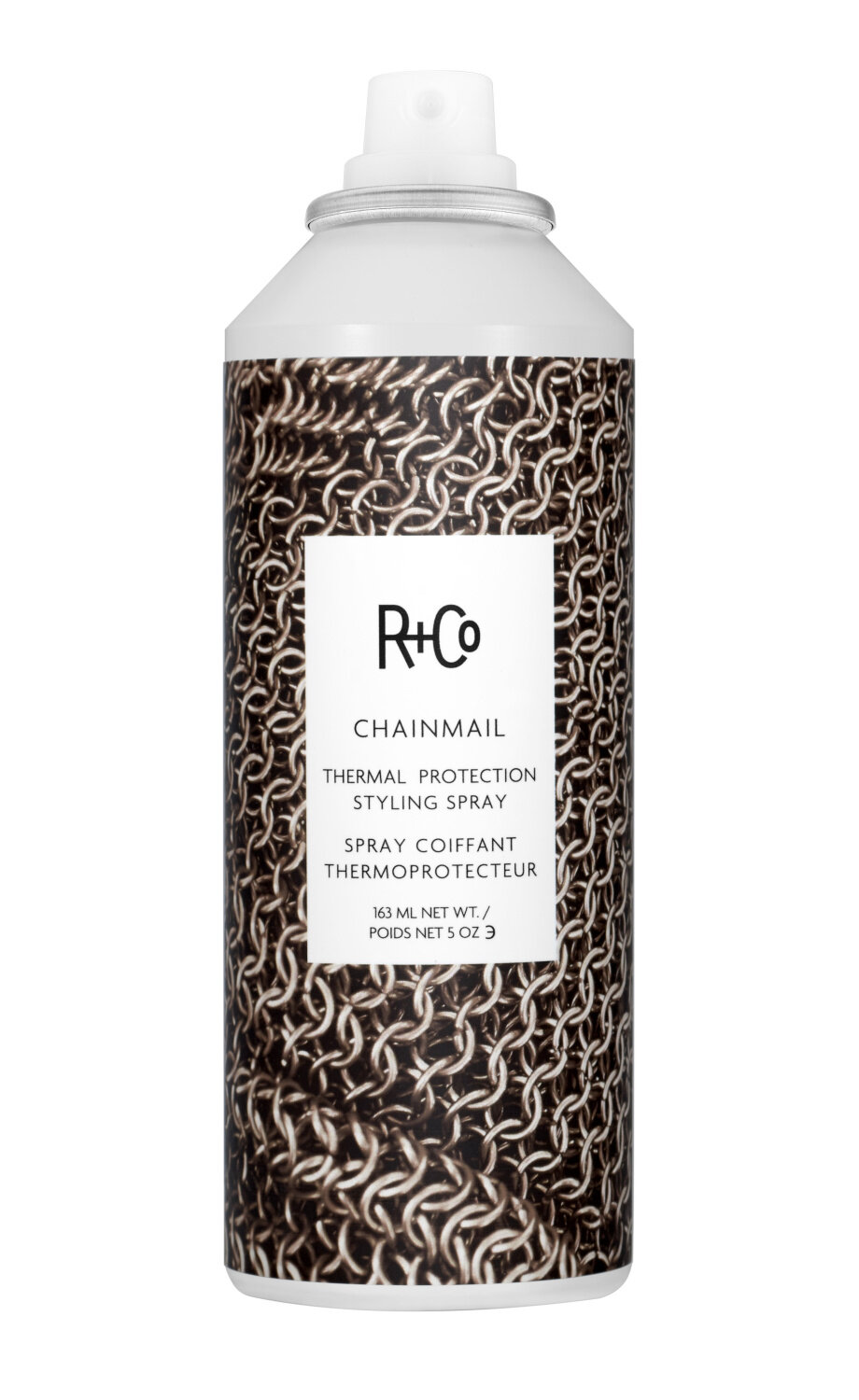 R+Co Chainmail Thermal Protection Styling Spray 163ml Термозащитный стайлинг-спрей «Кольчуга», R1SPCHNM01A1, R+Co
