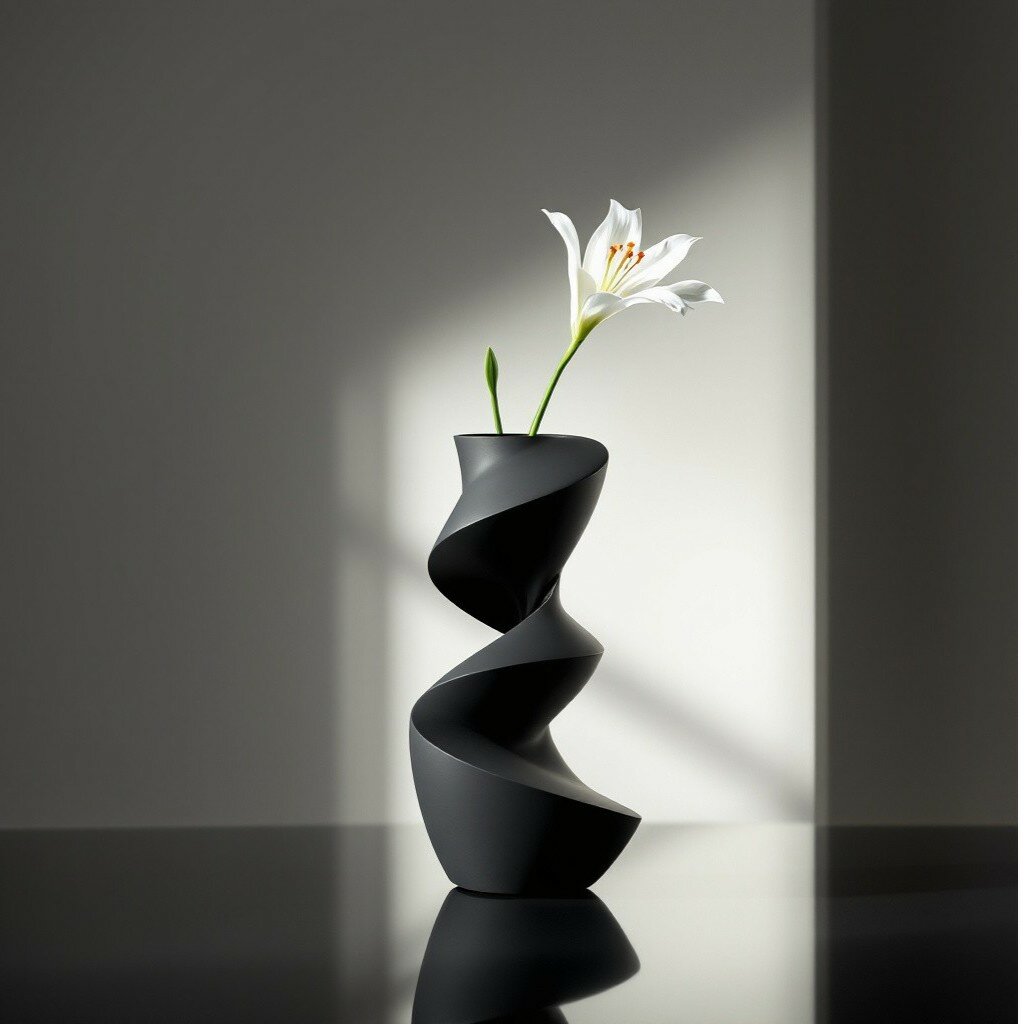 Ваза декоративная современная, 3D-печать, 3DOPRU арт. VASE-PR-1180429