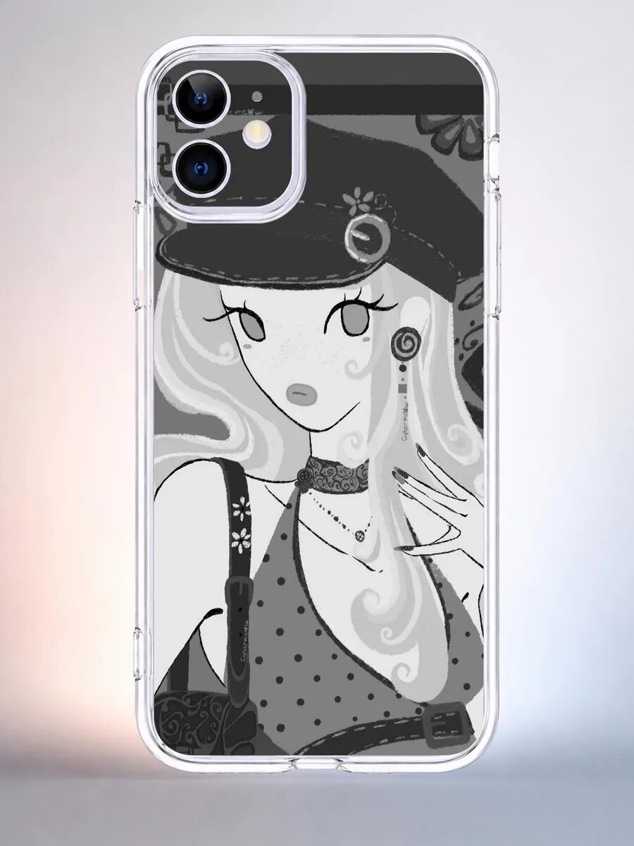 Чехол iPhone 11 Девушка в Y2K Indie Sleaze