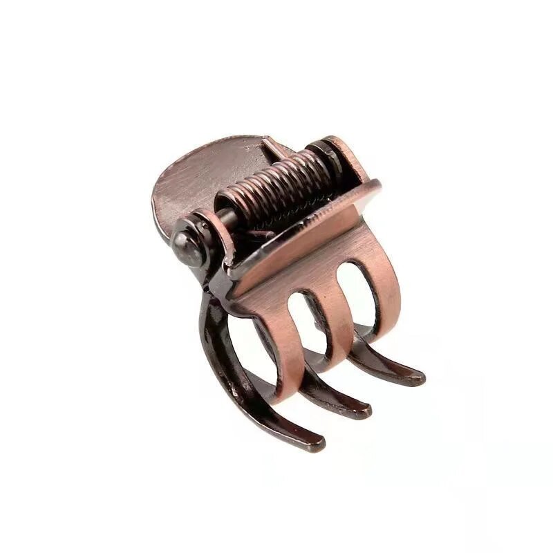 2 шт. Металлические заколки-крабы для волос Коричневый, Sweep Red Bronze