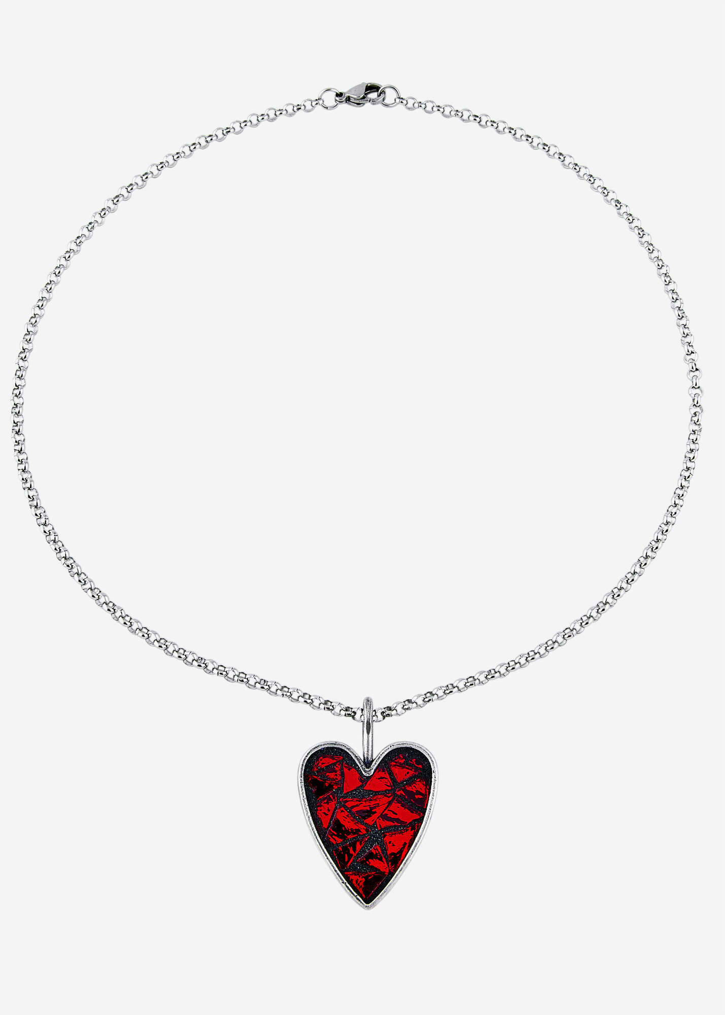 Подвеска POISONED HEARTS, стекло, красный — фото 1