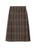 Юбка BURBERRY Check wool midi kilt, размер 8, коричневый