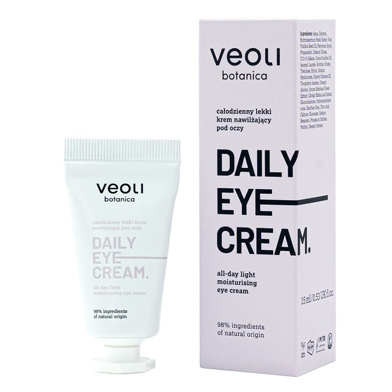 Крем для ухода за кожей Veoli Botanica Daily Eye Cream Ежедневный легкий крем под глаза 15 мл