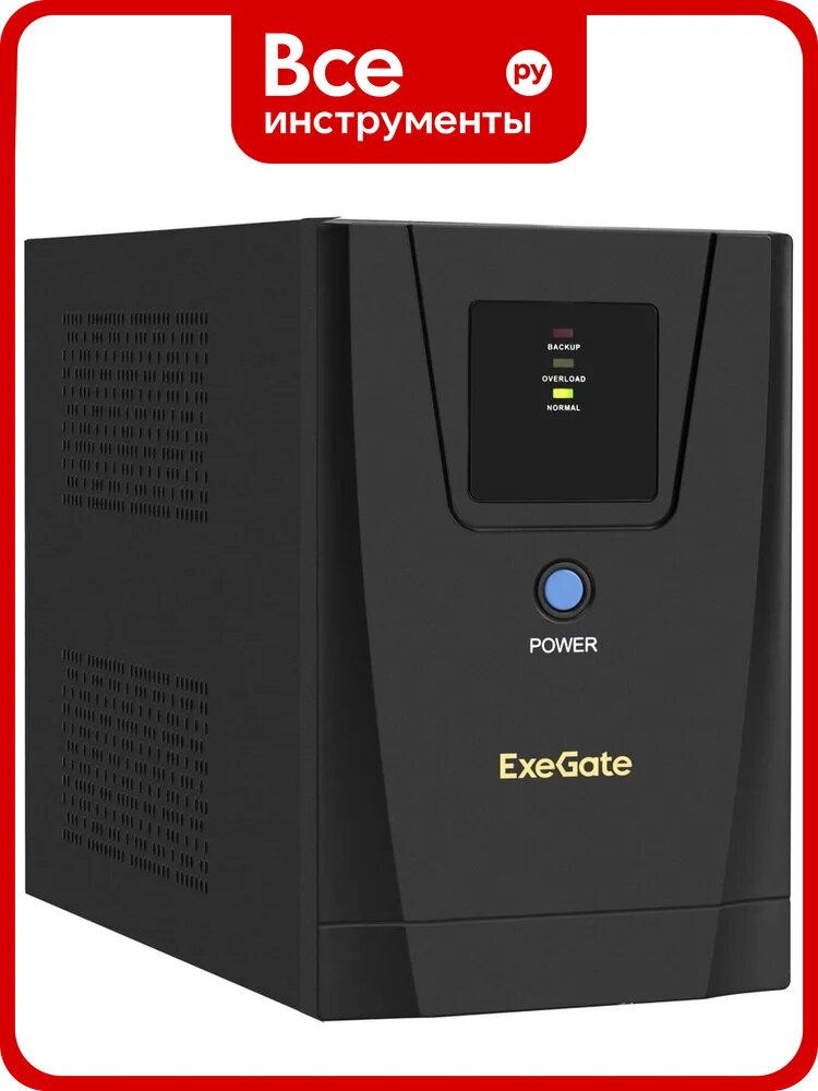 Источник бесперебойного питания ExeGate SpecialPro UNB-12C13, съемный кабель, металлический корпус, Black 292793