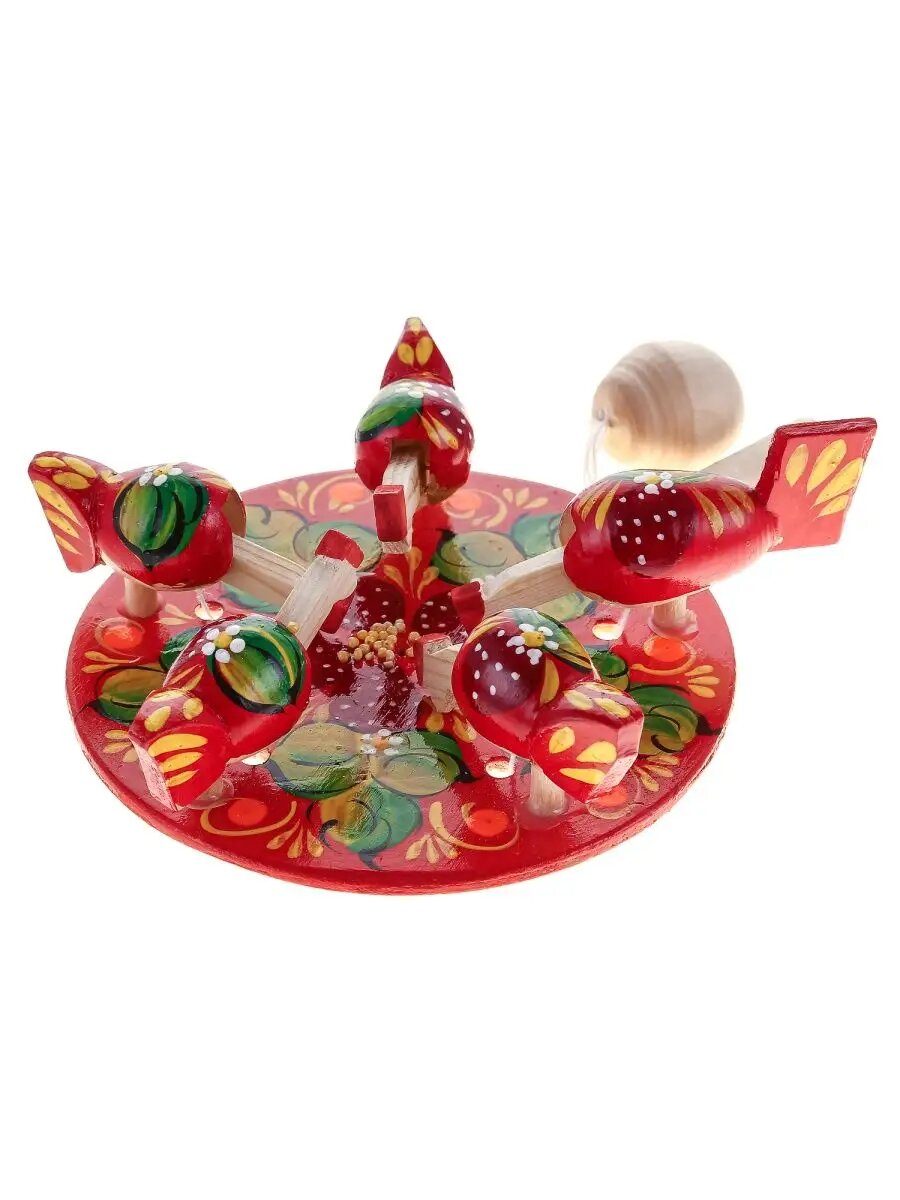 Деревянная игрушка "Курочки клюют зерно"