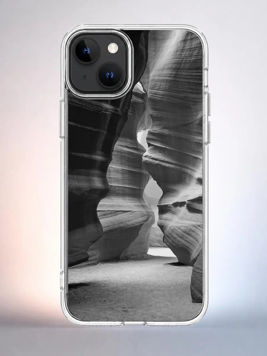 Чехол iPhone 15 каньон скалистый силиконовый