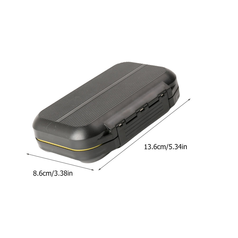 Коробка Для Приманок 1 Шт Черного Цвета 13.6X8.6CM Подходит Для Различных Видов Рыбной Ловли
