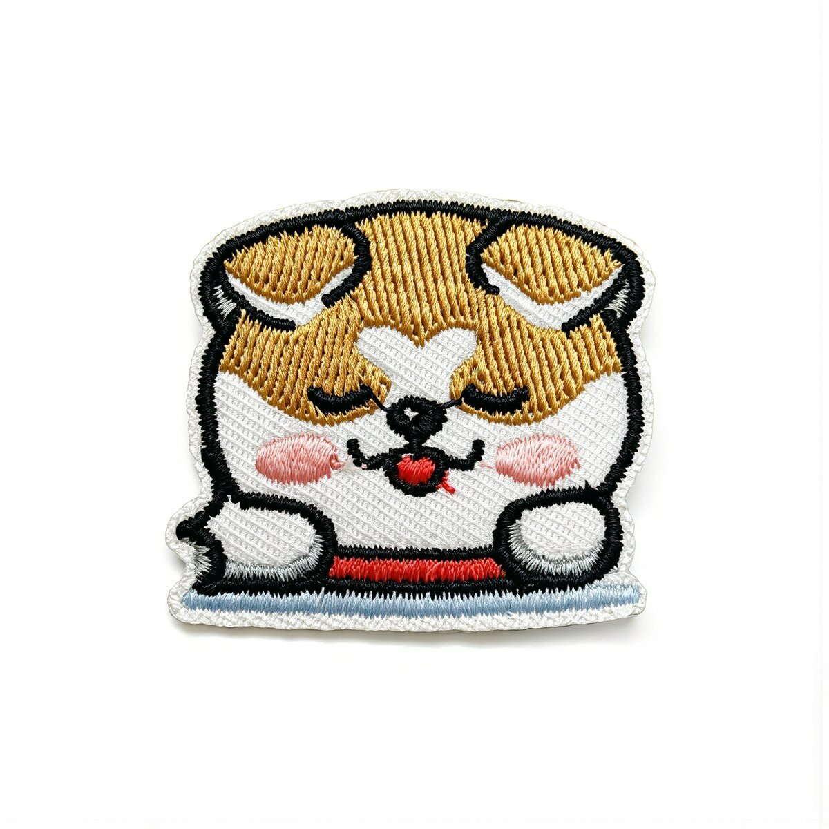 Вышивка в форме собаки Сиба Ину самоклеящаяся для декора одежды сумок ремонта тканевых поверхностей милый декоративный аксессуар для разных повседневных нужд