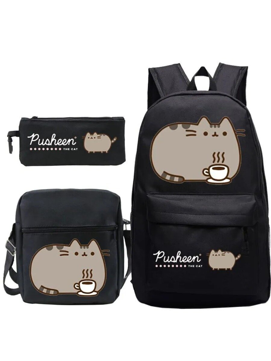 CEXIE HOME Сумка школьная, Цвет 3 и 1-Pusheen 2025 07 A4, Страна-изготовитель Китай