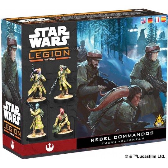 Игровые миниатюры FFG Star Wars Legion Rebel Commandos Resculpt En