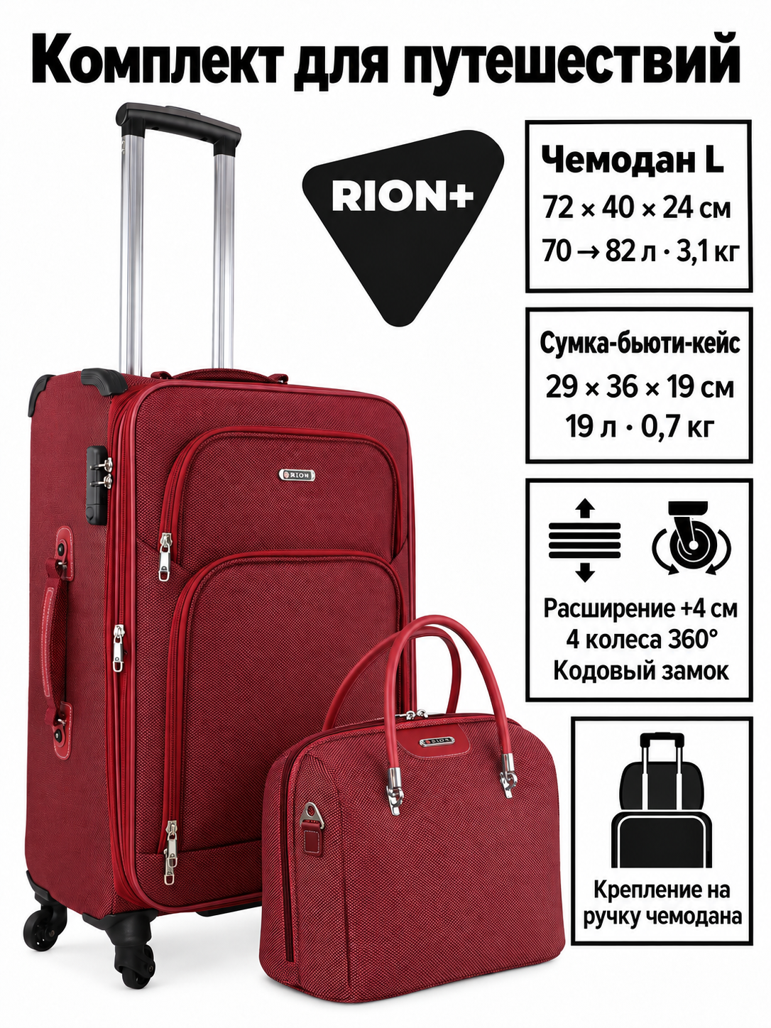 Чемодан Rion+