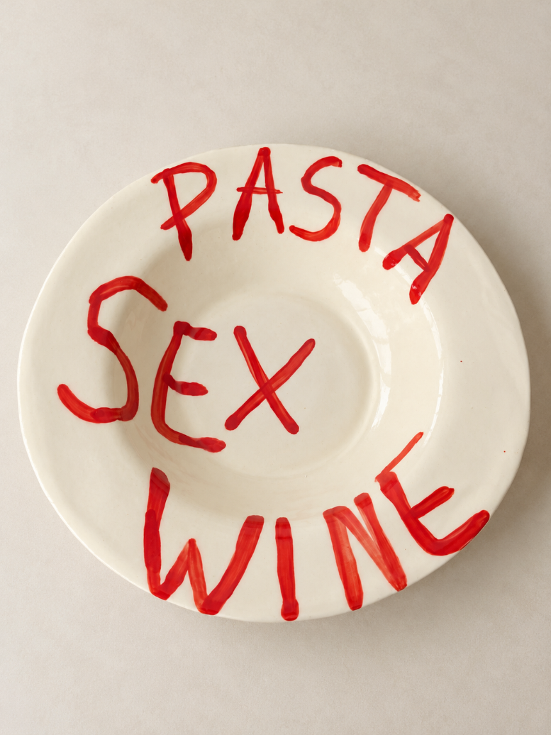 Тарелка для пасты ручной работы ММ керамика «Pasta Sex Wine», 26 см