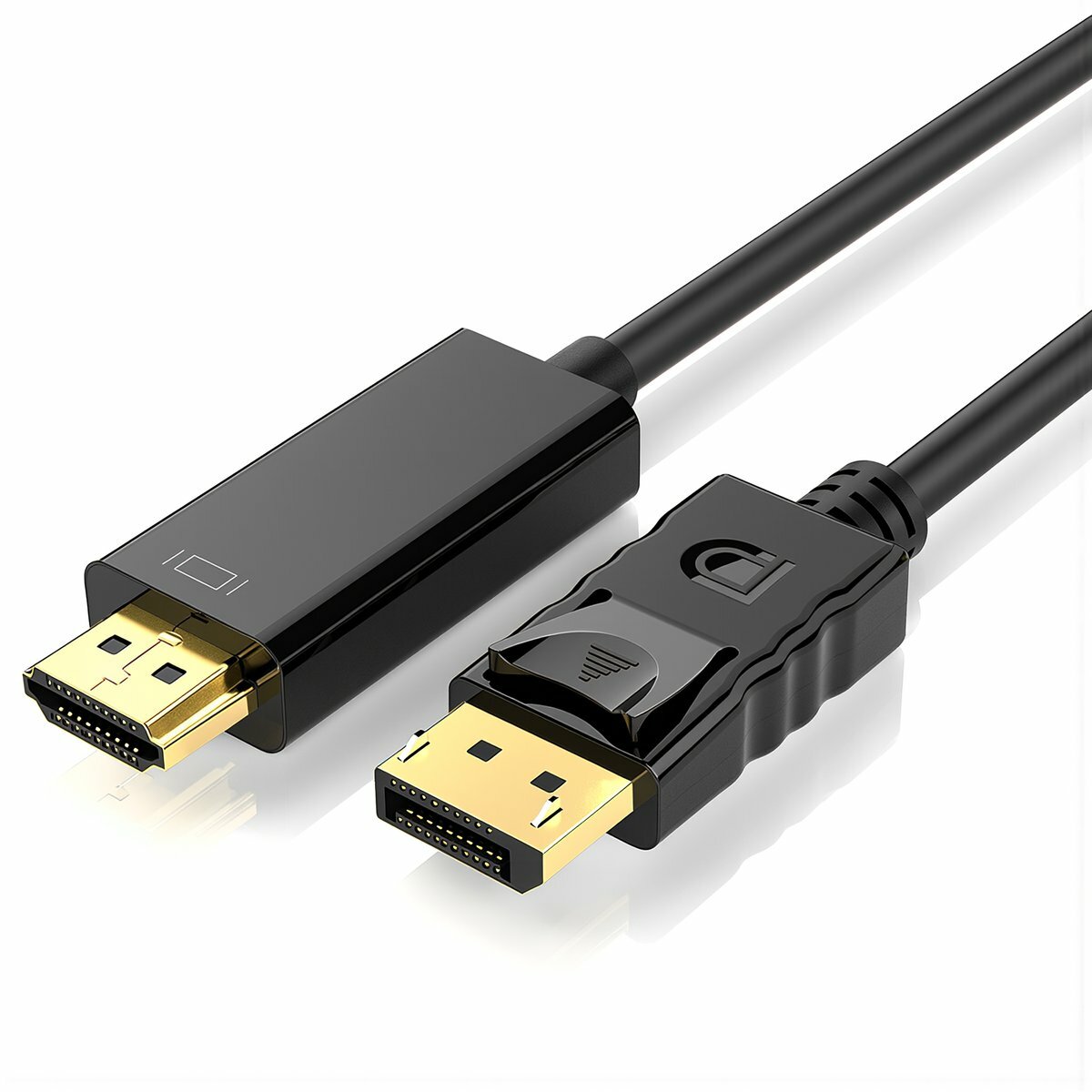 Кабель DisplayPort на HDMI 1.8 метра длина 1080P вывод видео синхронизация звука для дисплея ноутбука