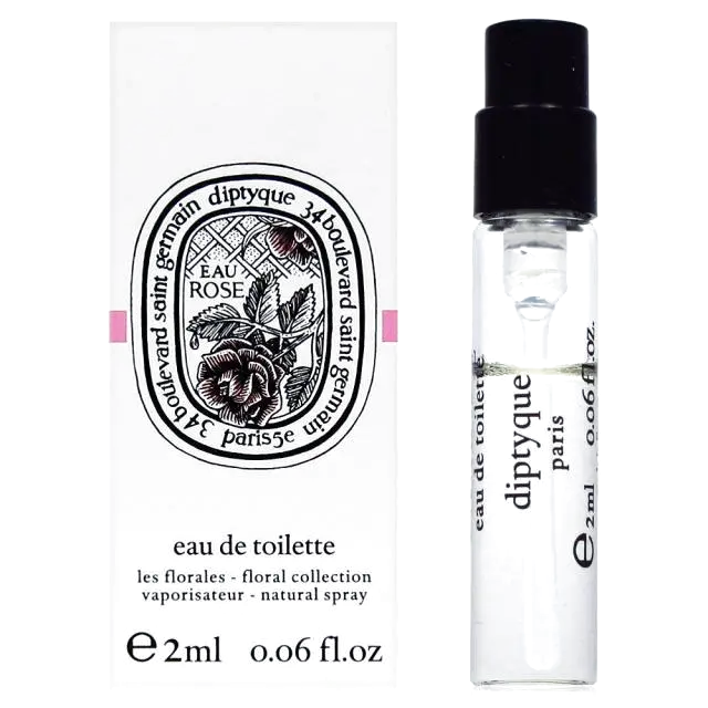 Diptyque Eau Rose 2 мл сэмпл женской туалетной воды - Диптих О Роз аромат розы