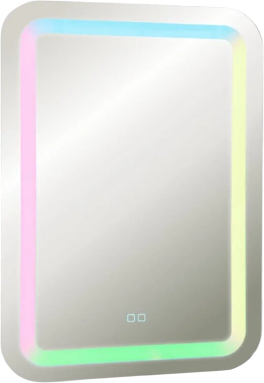 Зеркало Silver Mirrors Мальта RGB 55х80 со светодиодной подсветкой, 55 см, с сенсорным управлением, зеркало настенное в ванную, в современном стиле