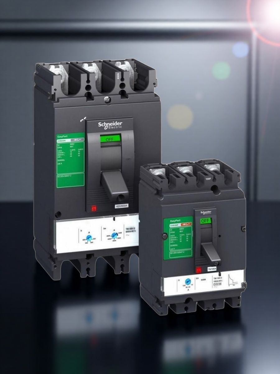 Выключатель автоматический трехполюсный Compact CVS 630F 36kA TM600D LV563306 Schneider Electric