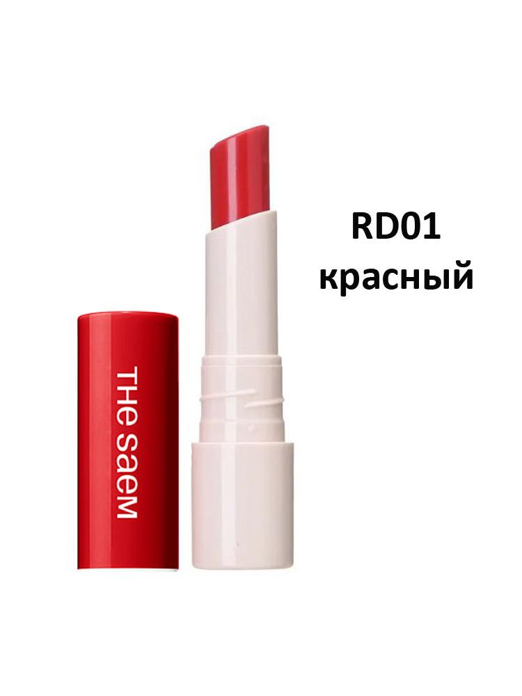 The Saem Увлажняющий оттеночный бальзам-тинт для губ 4 г Saemmul Essential Tint Lipbalm, оттенок RD01 красный