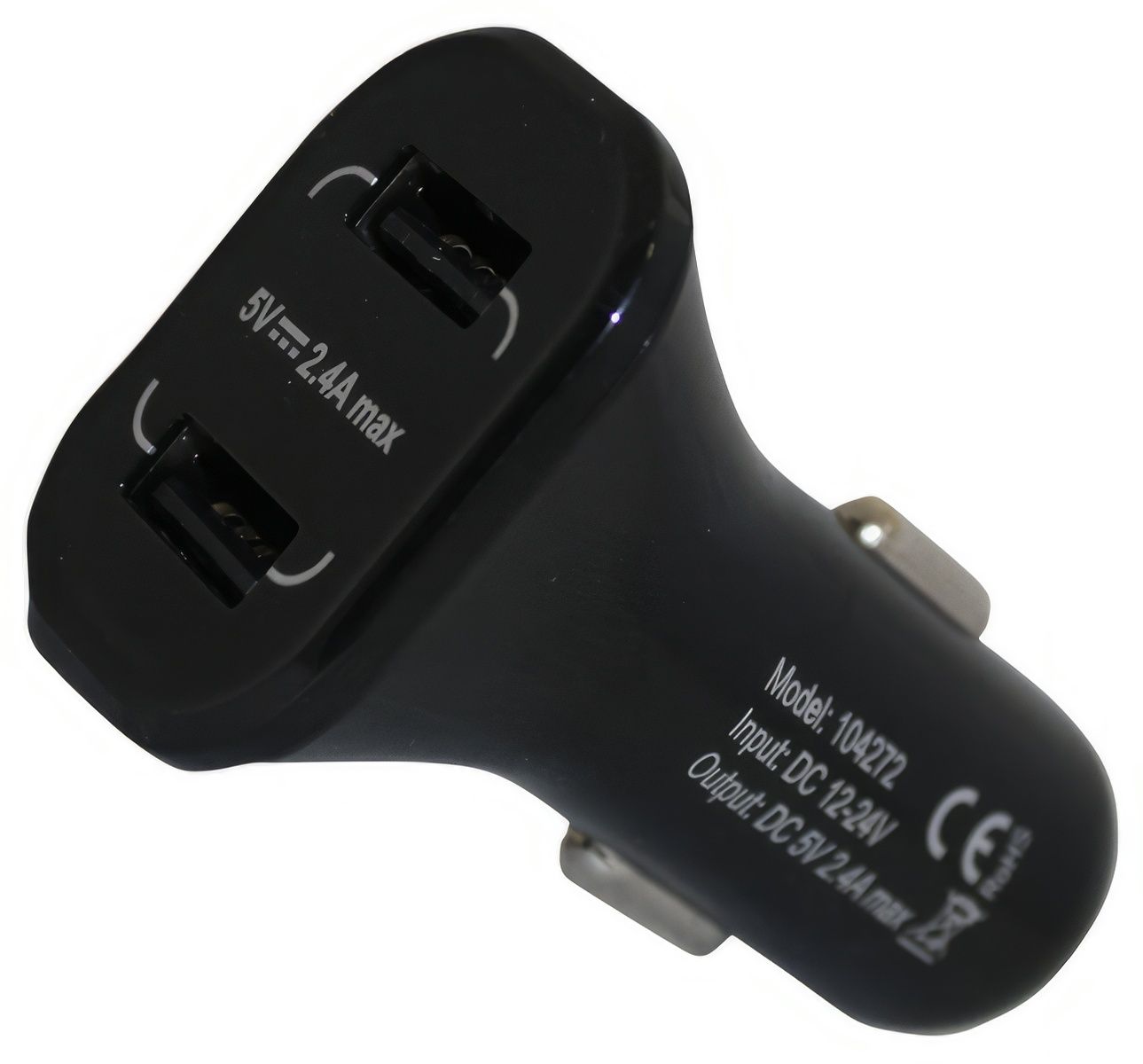 Разветвитель прикуривателя 12/24В 2 гнезда 2 USB