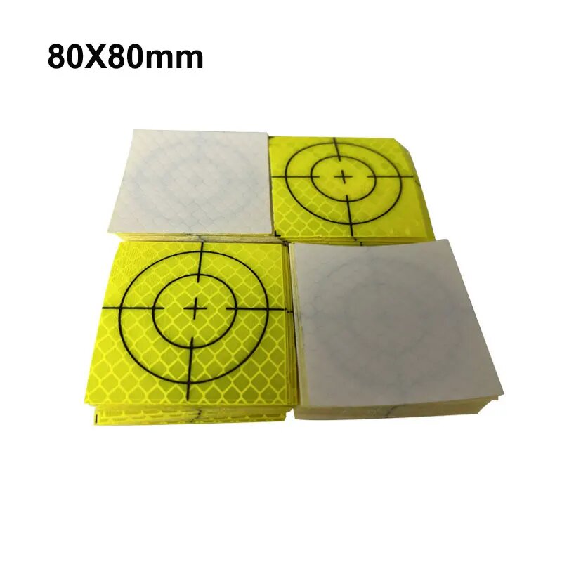 Отражатель для тахеометра 80X80mm, желтый