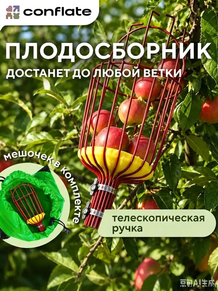 Плодосборник 25 см x 15 см 1 шт железо