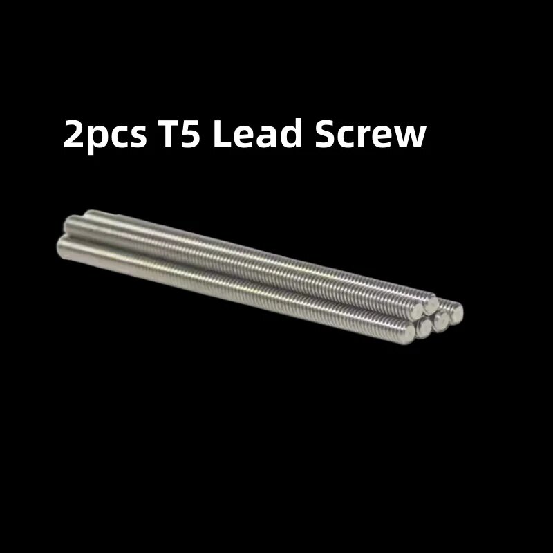 2 шт. ходовой винт T5 из нержавеющей стали для 3D принтера 100mm, Picth 1mm lead 2mm