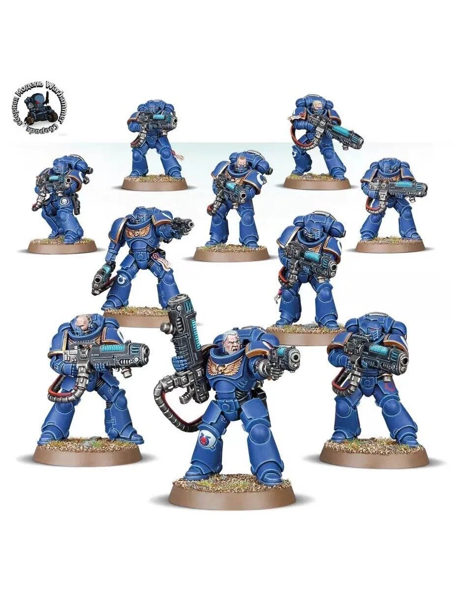 Warhammer 40K space marines primaris hellblasters Смоляная модель (не собрана, не окрашена)