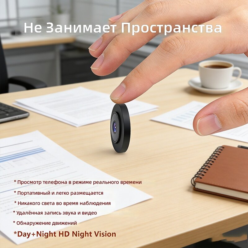 Беспроводная Wi-Fi дверная камера HD с записью аудио и видео, удалённым управлением через смартфон, установка без сверления и подключения к сети, для внутреннего и наружного использования, время работы в режиме ожидания 7 дней