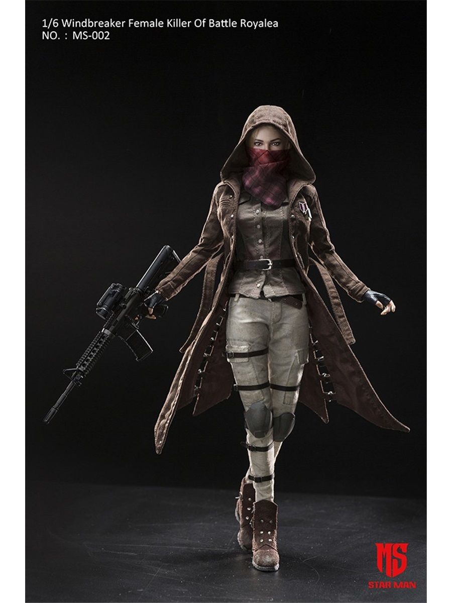 Фигурки Star man Toys STREET FIGHTER 1/6 Series Action Figures Windbreaker Female Killer Of Battle Royalea(MS-002)