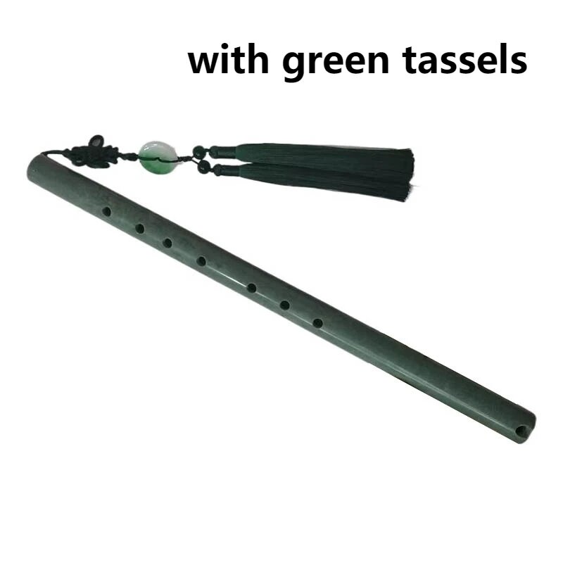 Нефритовая флейта MDUG Пикколо для взрослых Green - With Tassels