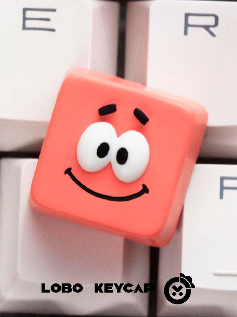 Кейкап для клавиатуры SpongeBob Патрик Стар, 1шт (Розовый)