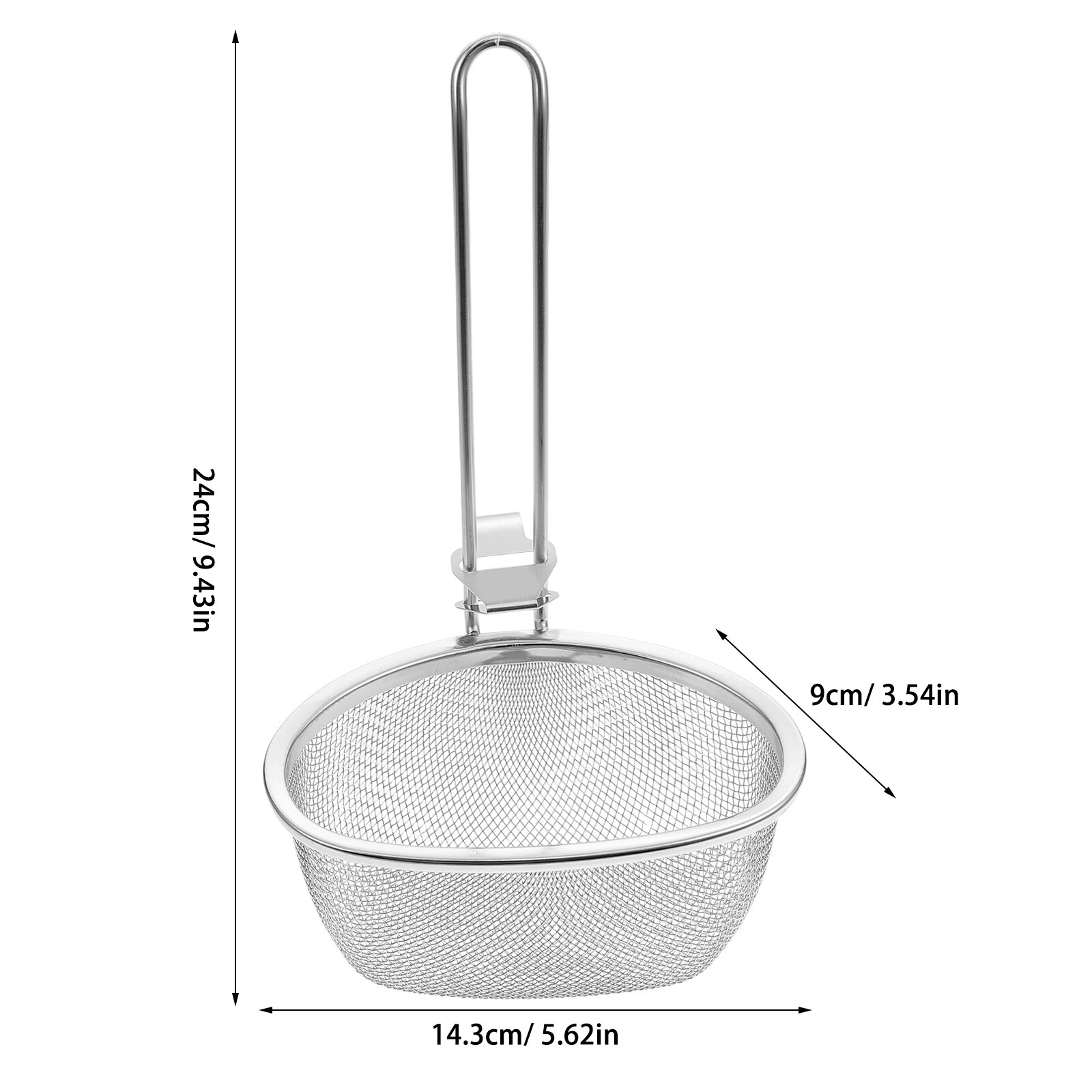 Стainless Steel Practical Strainer Дуршлаг Для Горшка С Ручкой 24X14 3X9CM