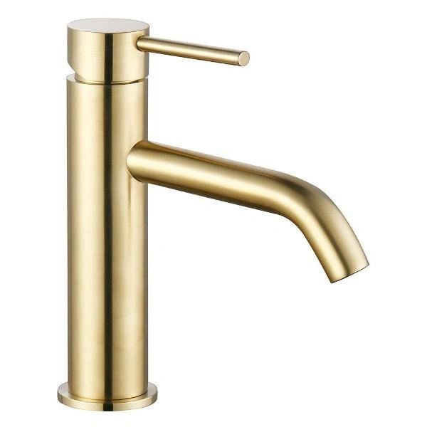 Смеситель для раковины AQUAme Siena шлифованное золото AQM6210BG