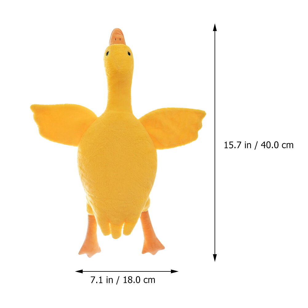 Подушка Для Объятий Желтый Плюшевый Гусь Декор Дома Подарок 40x18cm