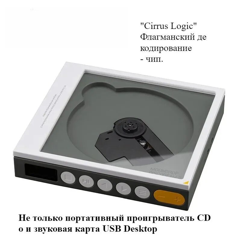 DISCDREAM 2 Портативный CD проигрыватель USB рабочий стол звуковая карта функция оптического цифрового вывода