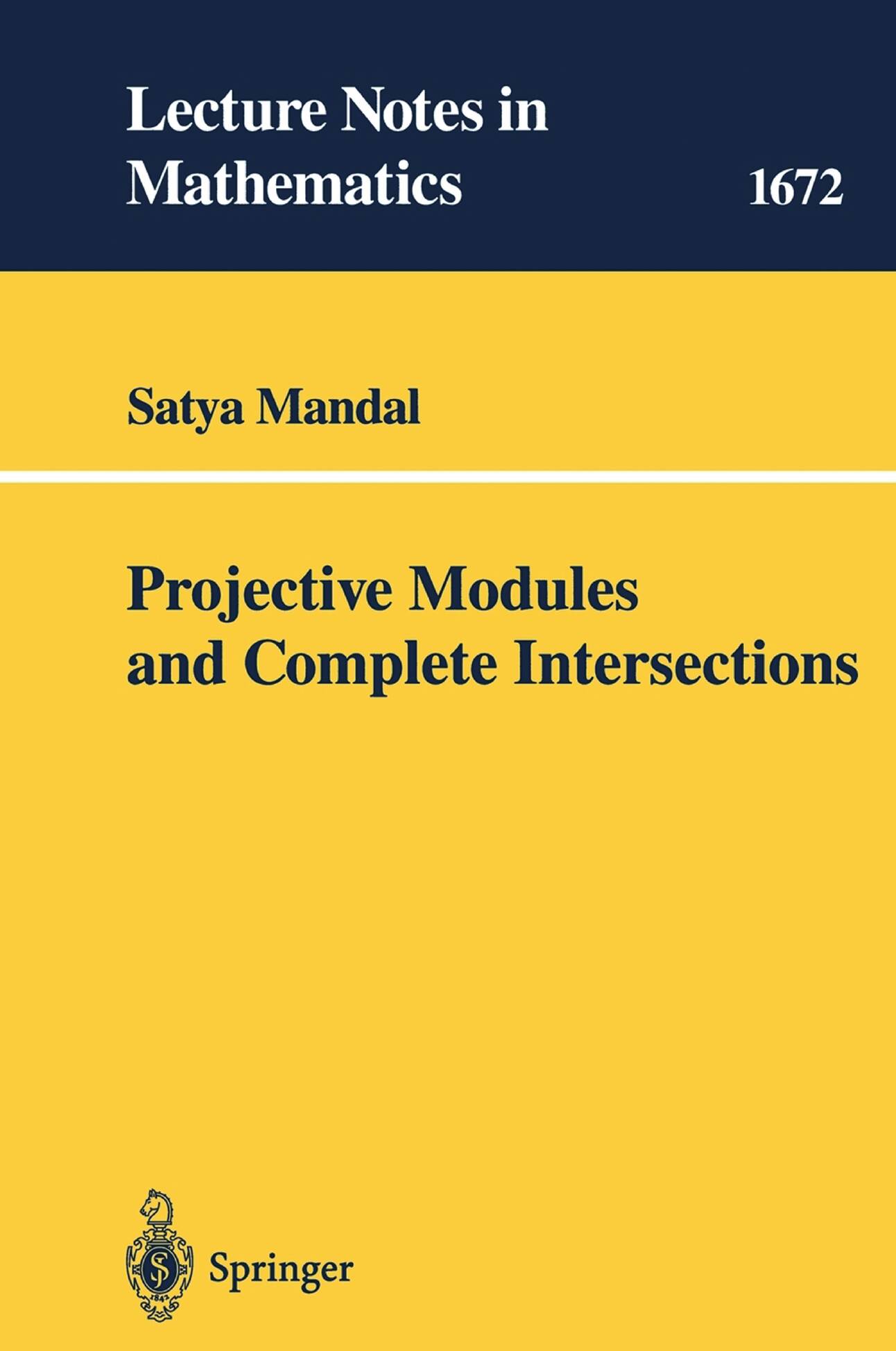 Projective Modules and Complete Intersections — фото 1