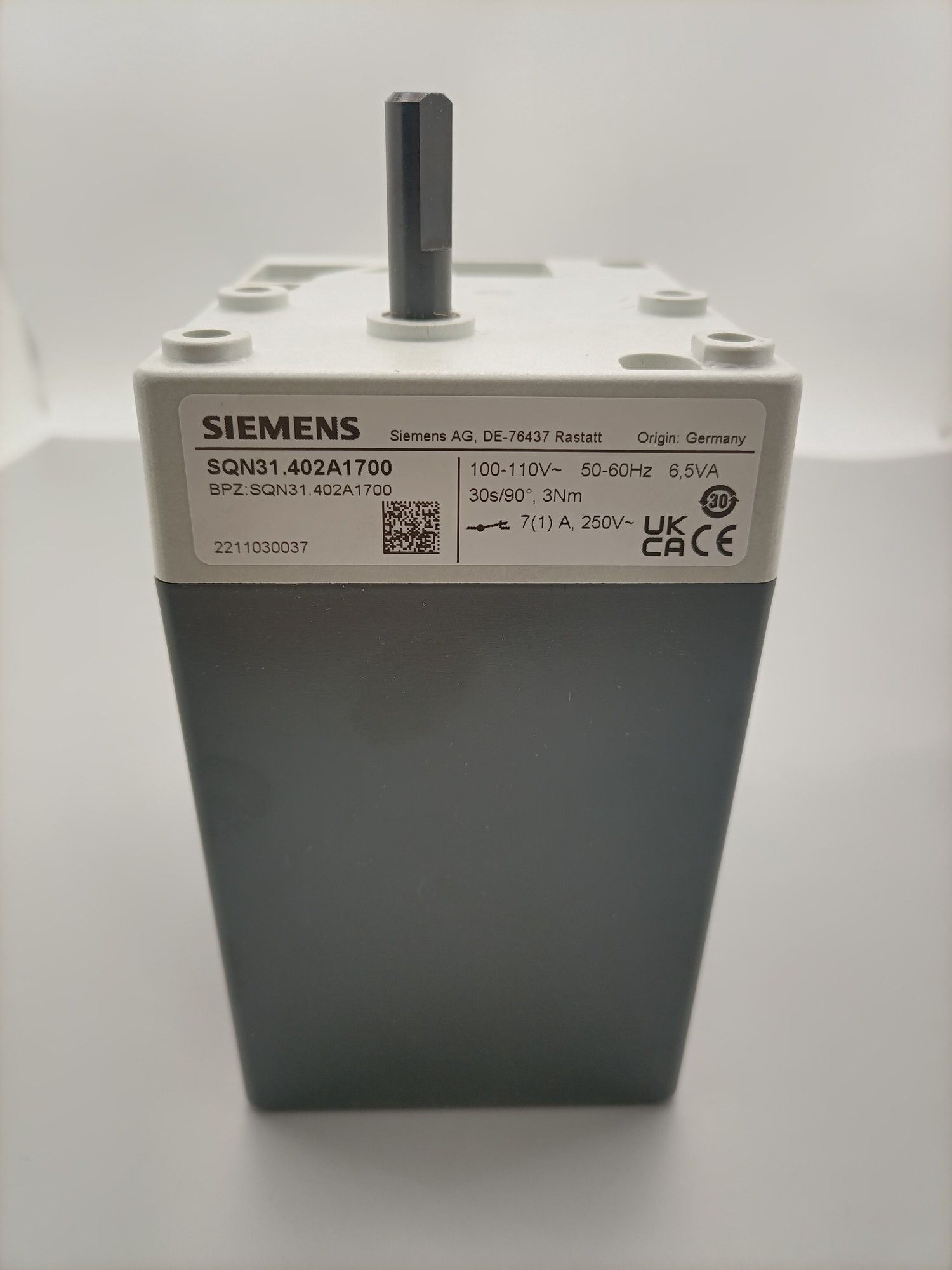 Электромоторный привод Siemens SQN31.401A1700 для заслонок и клапанов горелок