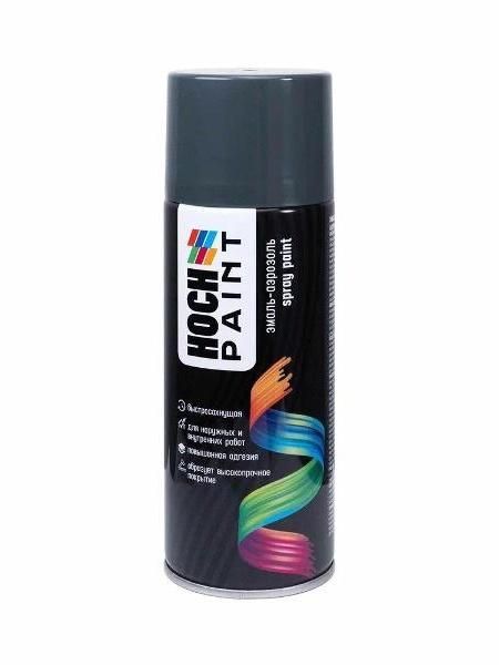 Краска аэрозольная для автомобиля Hoch Paint Эмаль-аэрозоль Hoch Paint акриловая универсальная RAL 7024 (графитовый серый) глянцевая 520 мл