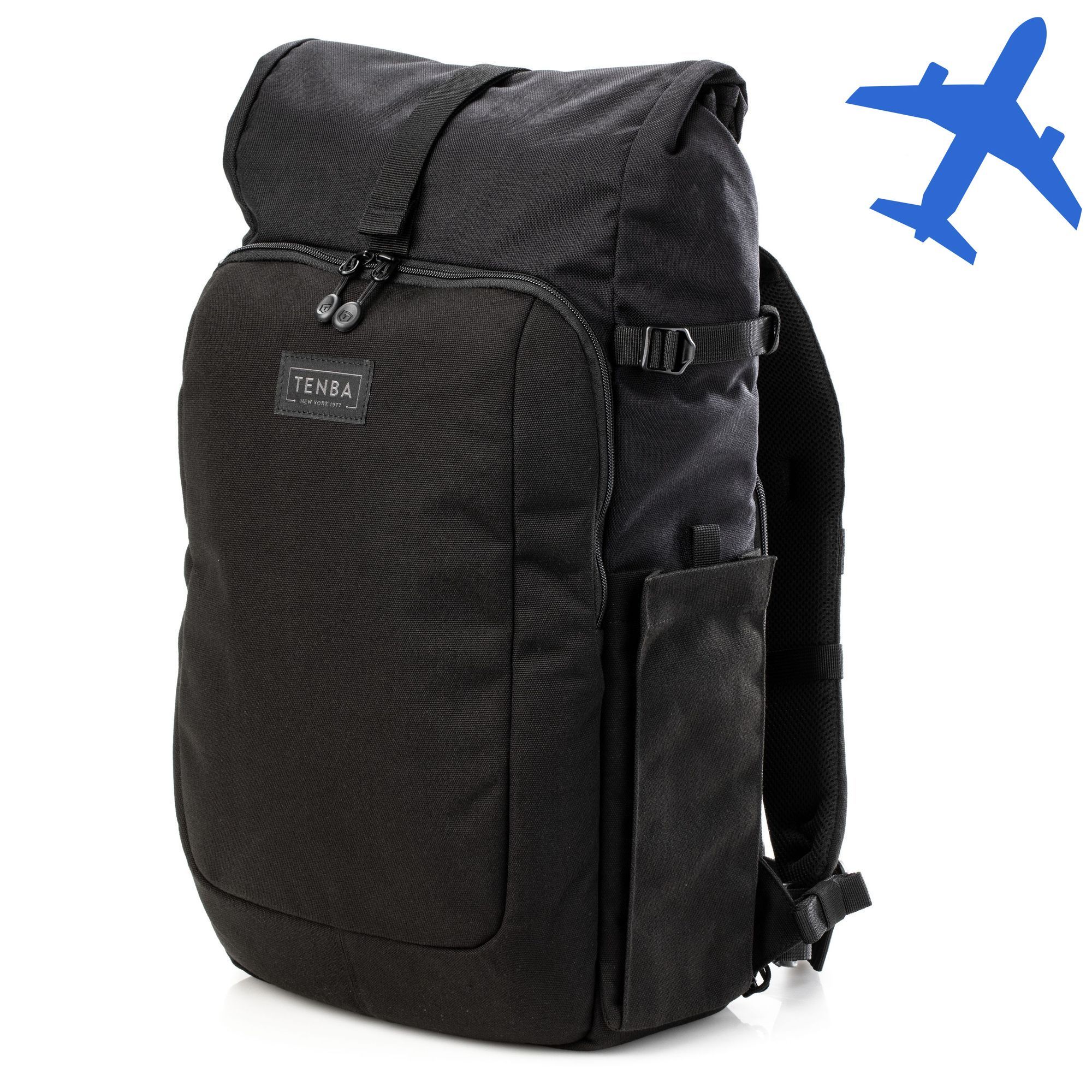 Рюкзак городской 16 литров с отделением для фотоаппарата и ноутбука Tenba Fulton v2 16L Backpack Black (637-736)