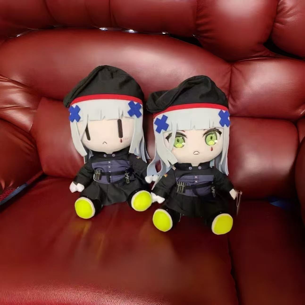 Плюшевая игрушка HK416 Girls Frontline милая кукла из хлопка подарок Цвет：HK416 с одеждой и шляпой круглые и